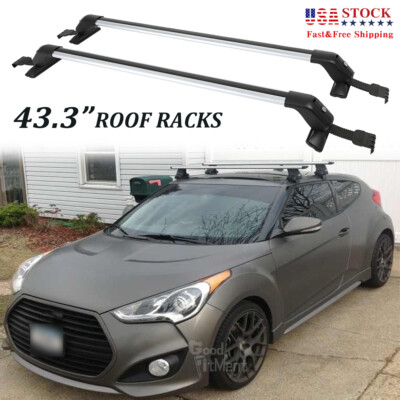For Hyundai Veloster Turbo 43" Roof Rack Cross Bars Top Luggage Carrier ...