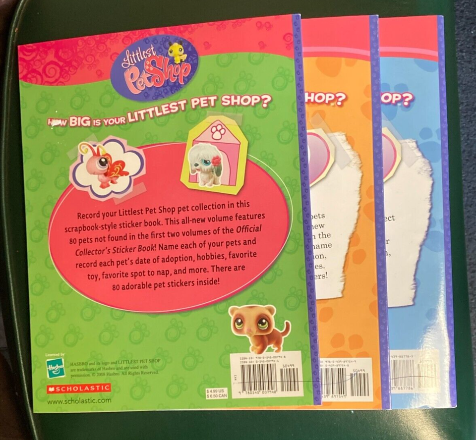 Littlest Pet Shop: Sticker Book, All 3 Volumes [All With Over 80 ...