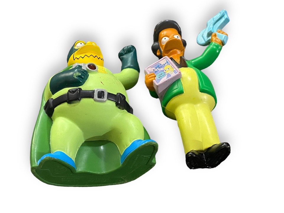 The Simpsons Apu & Comic Book Guy Burger King Kids Meal Toys | eBay