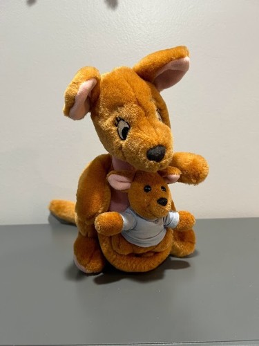11" Vintage Disney Store Kanga & Roo Plush Stuffed Animal Winnie the ...