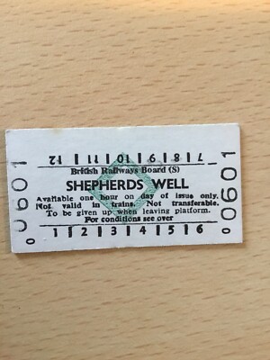 B,R,B, PLATFORM TICKET, ( Shepherds. Well, 81, ) | eBay UK