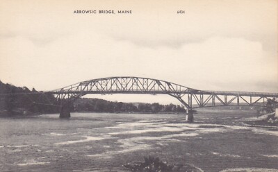 Vintage Photo PC Arrowsic Bridge, Maine | eBay
