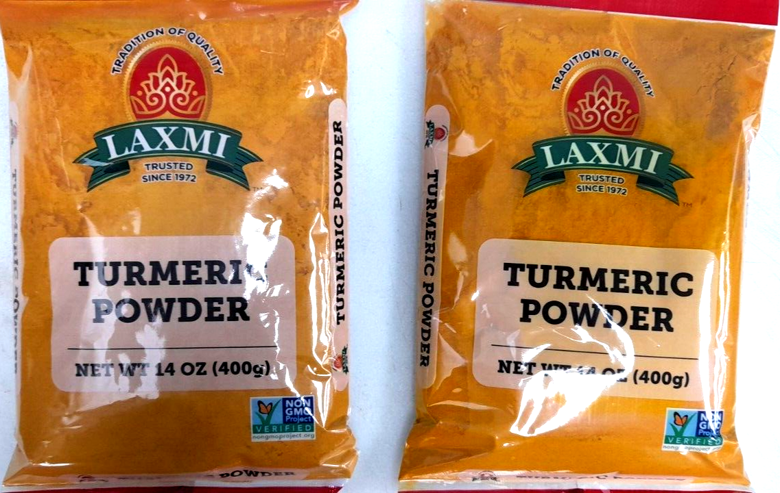 Laxmi Turmeric (Haldi) Powder 14oz(400g) Pack of 2-FREE SHIPPING | eBay