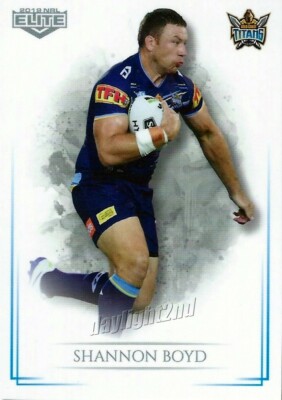 2019 GOLD COAST TITANS NRL Card SHANNON BOYD Elite | eBay
