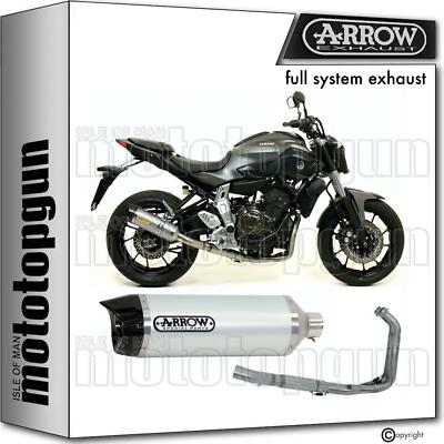 ARROW FULL SYSTEM EXHAUST OK THUNDER ALUMINIUM C YAMAHA MT07 MT 07 2017 ...