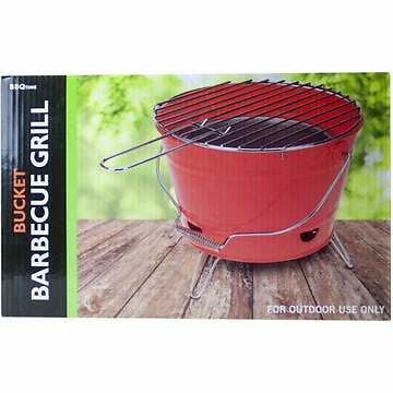 Barbecue Anywhere with Portable Bucket Grill LED Grill Light & BBQ Tool ...