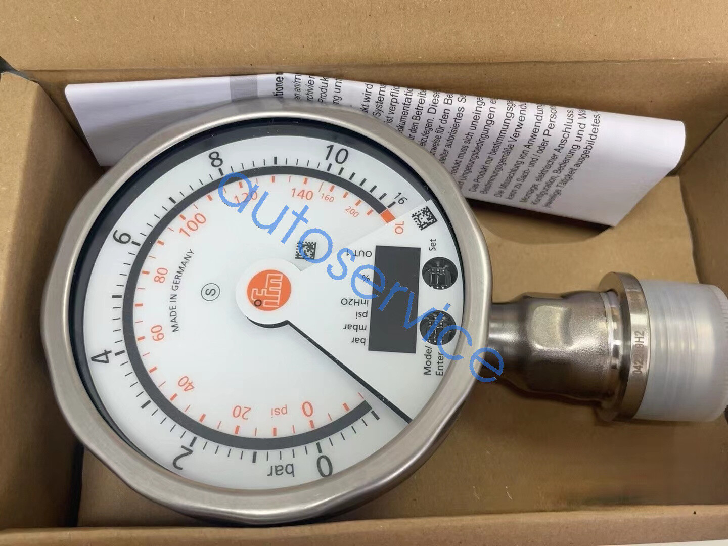 ifm PG2794 Flushp Pressure Sensor With Analogue & Gigital Display for ...