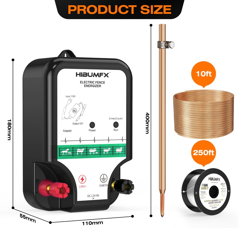 Fence Charger, Electric Fence Energizer Fencing System | eBay