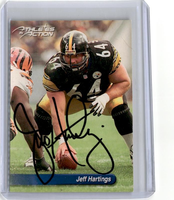 Athletes In Action #AIA Jeff Hartings IP Auto On Card Autograph ...