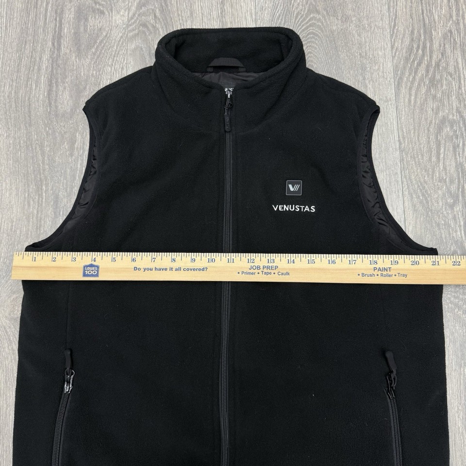 Venustas Heated Vest (2117) Black Fleece Full Zip Men's size Medium | eBay