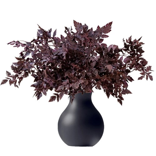 8 Pack Artificial Cimicifuga Plum Leaf Stems Spray, Faux Fall Silk ...