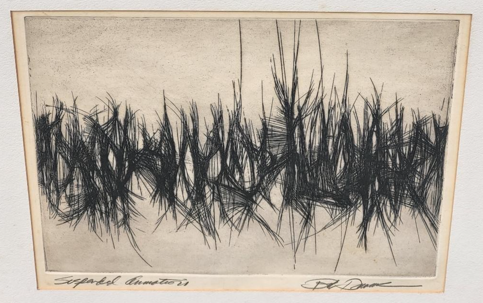 Robert Dvorak Signed Abstract Etching Suspended Animation | eBay