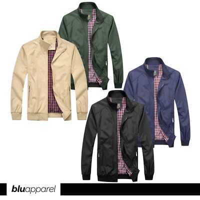 Mens Bomber Jacket Smart Causal Jacket Coat Men Spring Jackets for Men ...