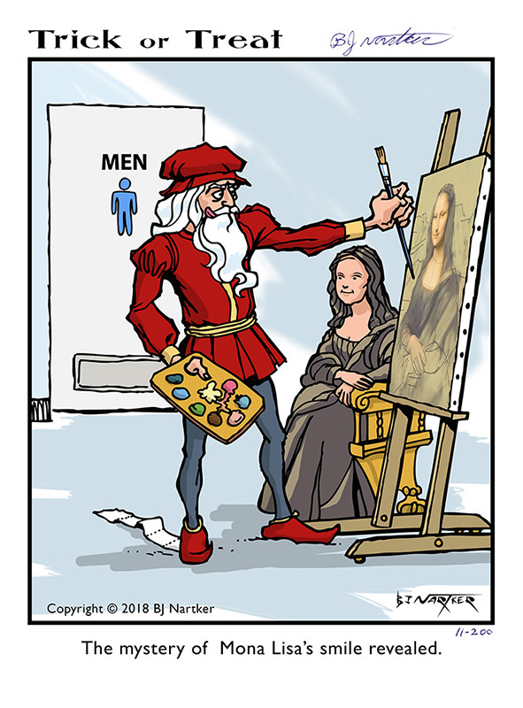 Mona Lisa Cartoon Zeichnung Mona Lisa Cartoon Stock Illustrations