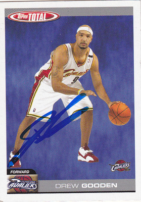 DREW GOODEN CLEVELAND CAVALIERS SIGNED CARD MAVERICKS BULLS BUCKS SPURS ...