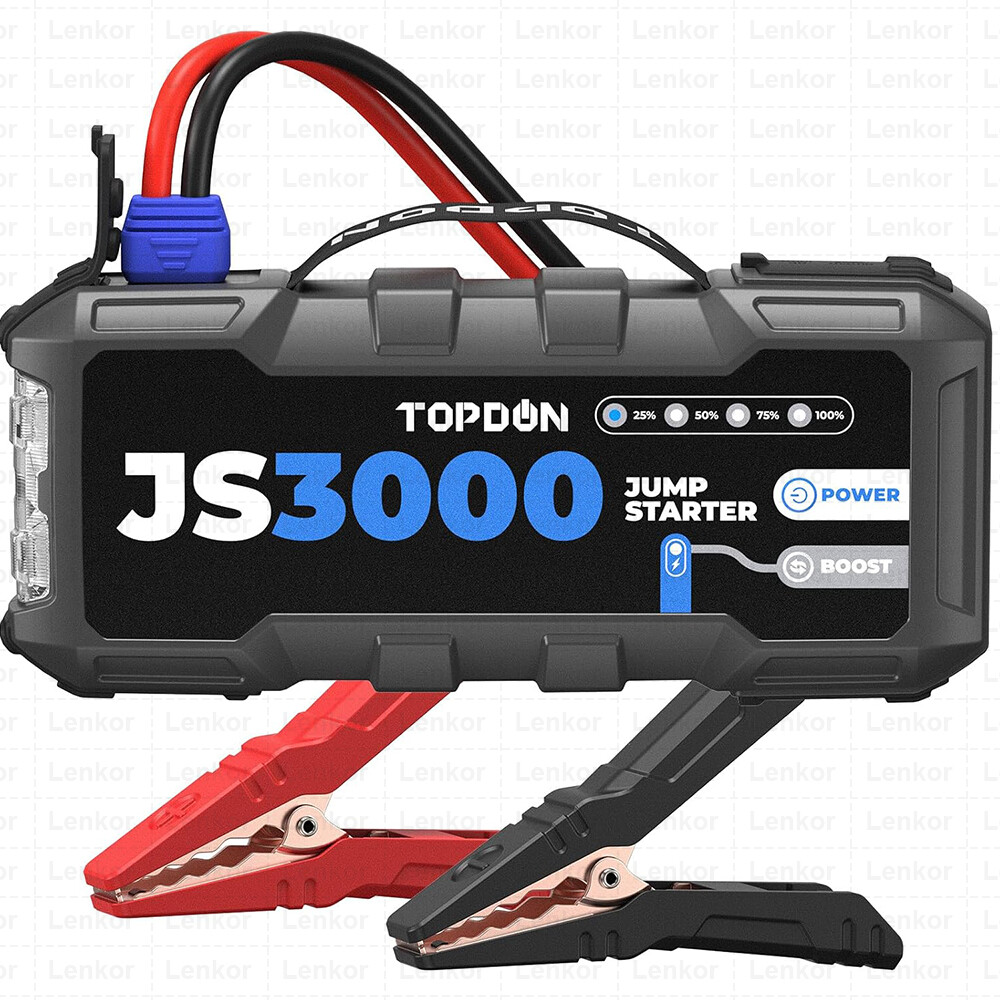 TOPDON JumpSurge3000 JS3000 3000A USB Car Jump Starter Booster Pack ...