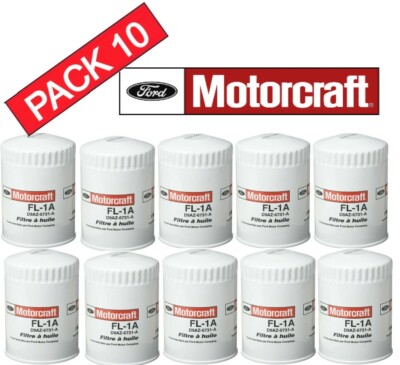 10 Pack Genuine Motorcraft Ford OEM Oil Filter FL1A - D9AZ-6731-A | eBay
