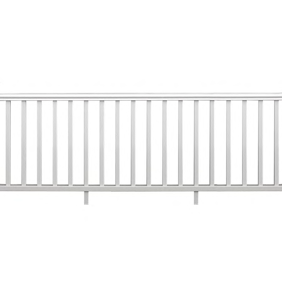 Veranda Traditional Rail Kit White Porch Patio Vinyl Deck Railing 8 ft ...