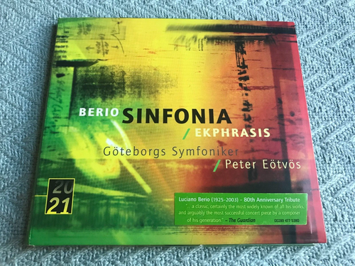 LUCIANO BERIO : Sinfonia, Ekphrasis (CD, Deutsche Grammophon ...