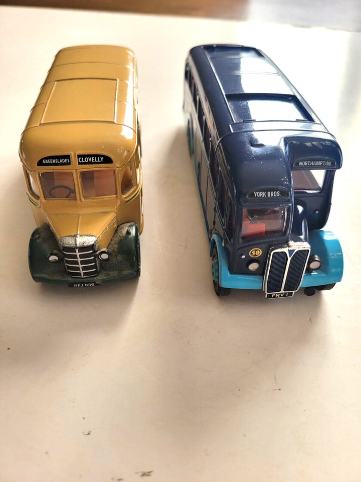 2 Corgi Classic Bedford O.B. Coach Greenslands Tours- Duple Coach York ...
