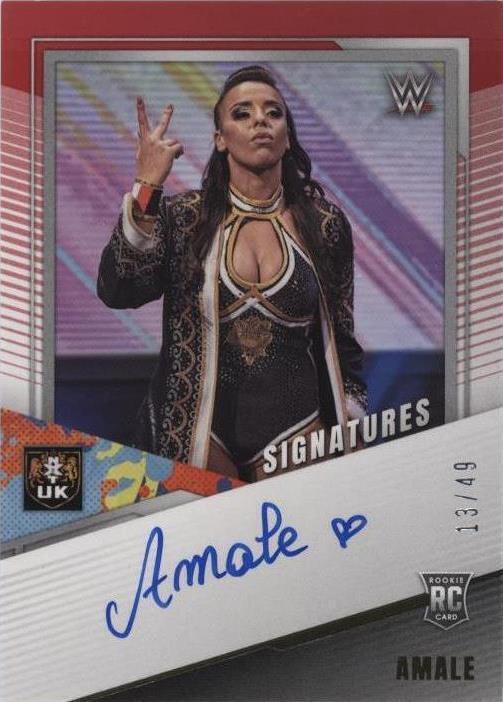 2022 Panini WWE NXT - Nxt Signatures Amale #NS-AML Red /49 (AU, RC) for ...