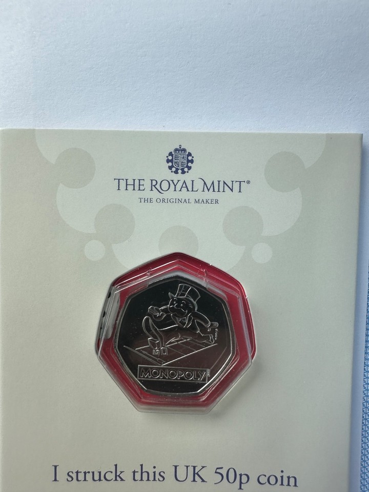 Pre Order Royal Mint Strike Your Own 2025 Monopoly 50p coin | eBay UK