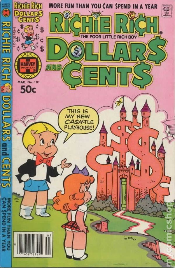 Richie Rich Dollars and Cents #101 VG 1981 Stock Image Low Grade | eBay