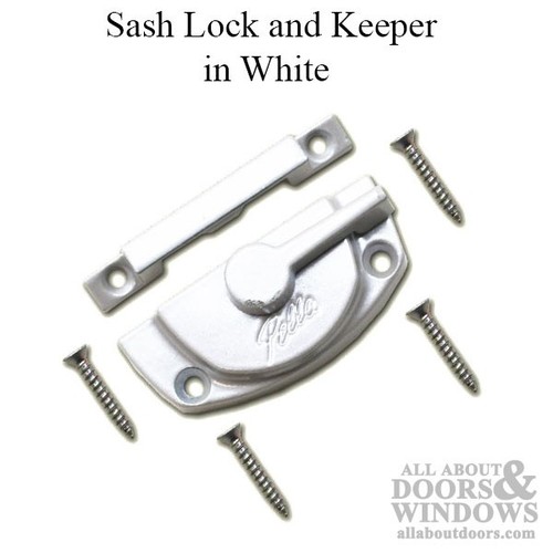 Pella Sash Lock Pro Line Series Sash Lock 1.875 inch White Sash Lock | eBay