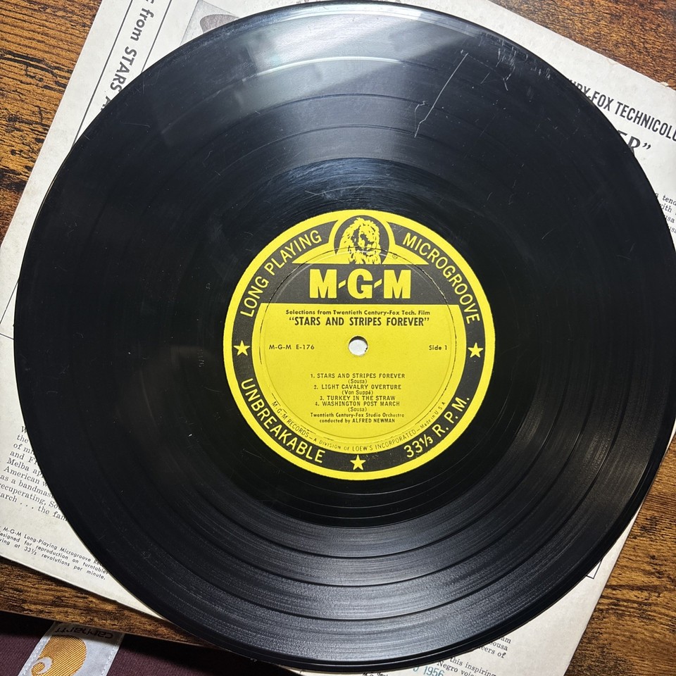 Alfred Newman- Stars And Stripes Forever “original Cast Album” 10” LP ...