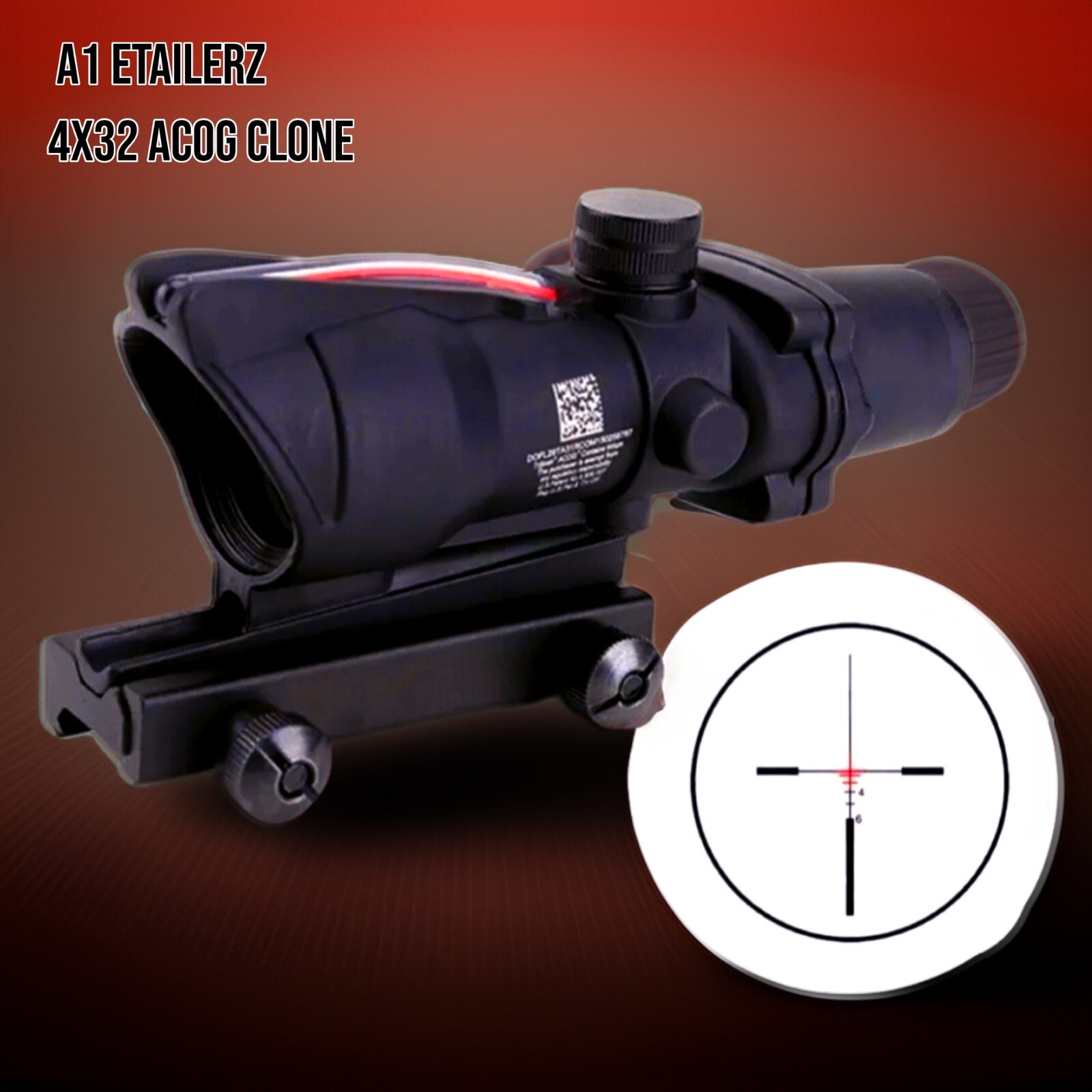 Trijicon Acog Clone 4x32 Scope Reticle Sight Cross Red/Green With ...