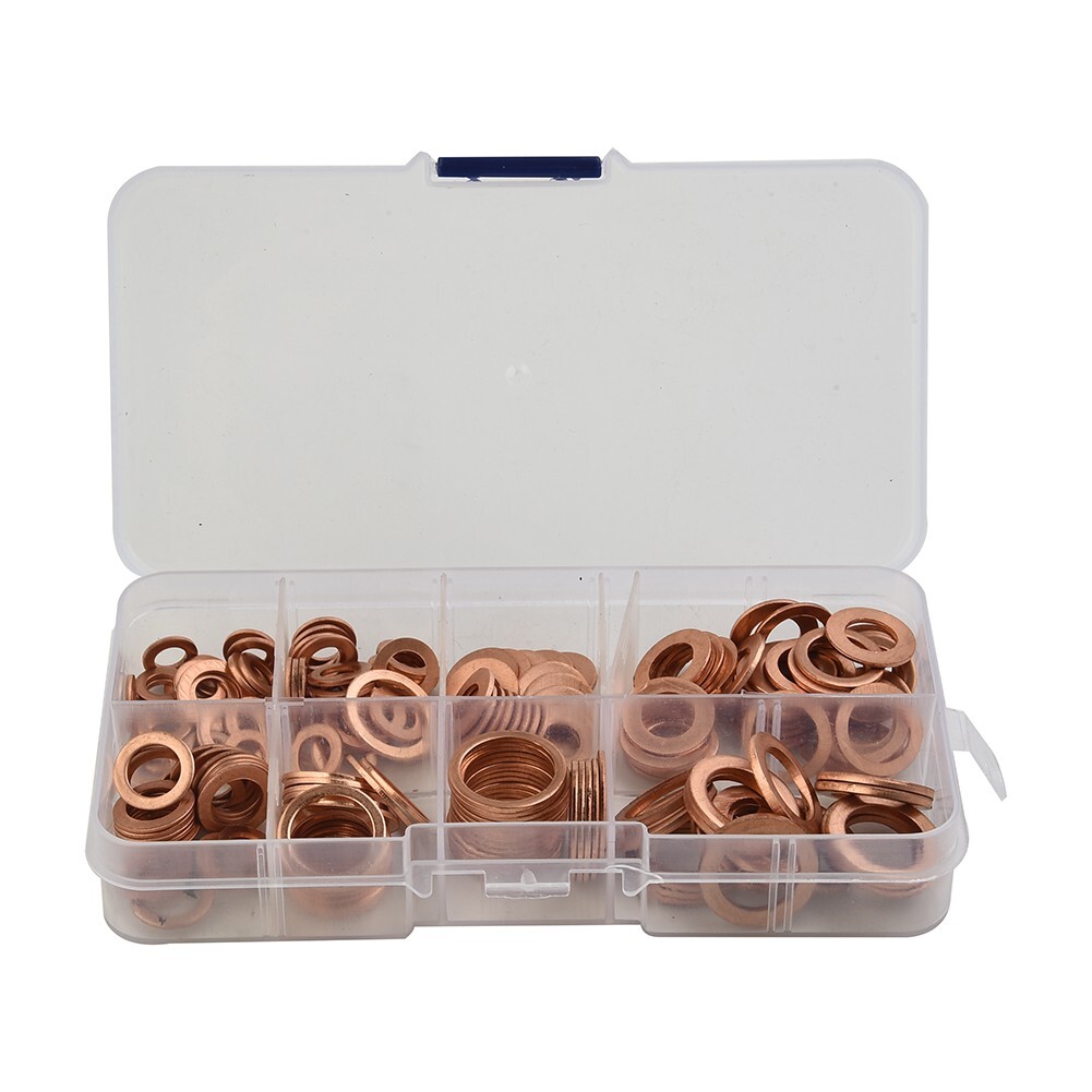 Durable Copper Washer Assortment 200pcs Set Perfect for Plumbing and ...