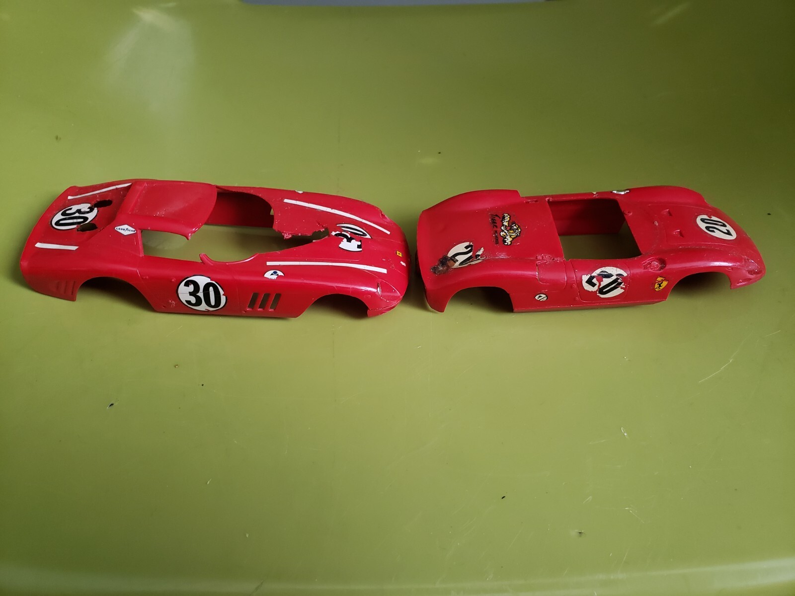 VINTAGE Monogram 1964 Ferrari 250 GTO + MONOGRAM 1965 FERRARI 275P SLOT ...