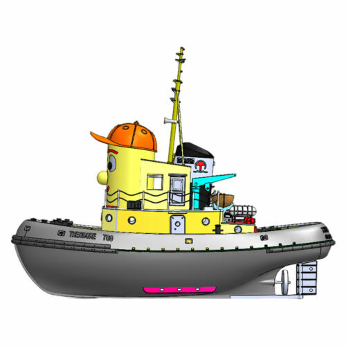 Theodore Too Tugboat Scale 1:25 675mm 26inch RC Model Ship Kit 2025 NEW ...