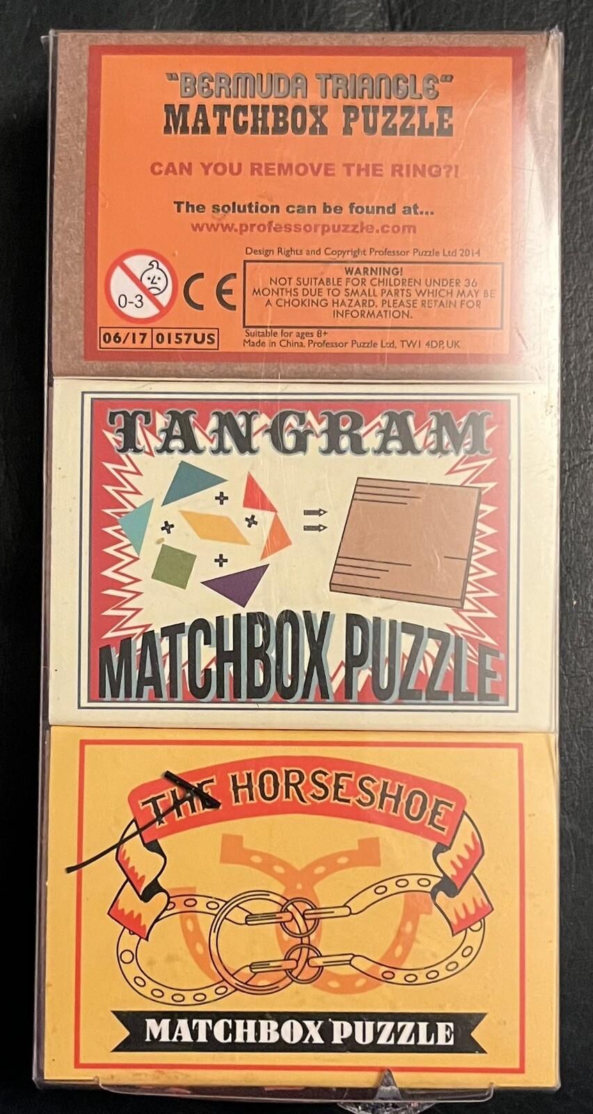 New 3 Matchbox Puzzles Brainteasers Pocket Games | eBay
