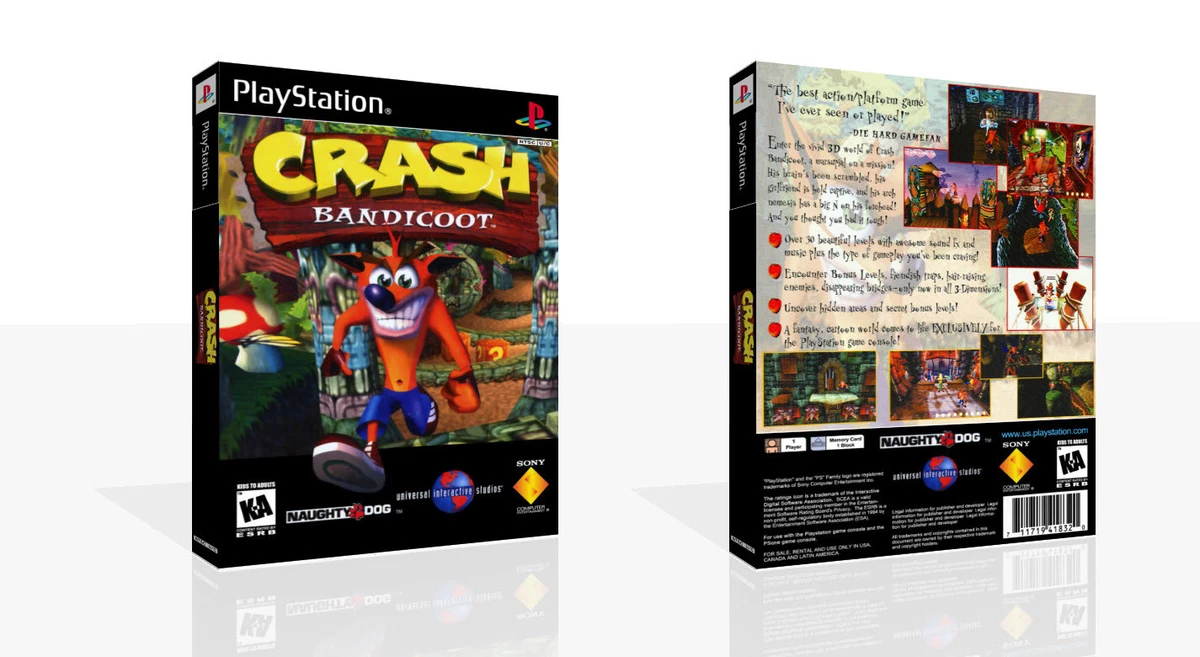 Crash Bandicoot Ps1 Cover