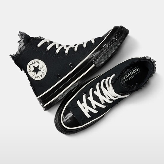 Converse Chuck 70 Ruffles & Bows Black - A10026C Expeditedship | eBay