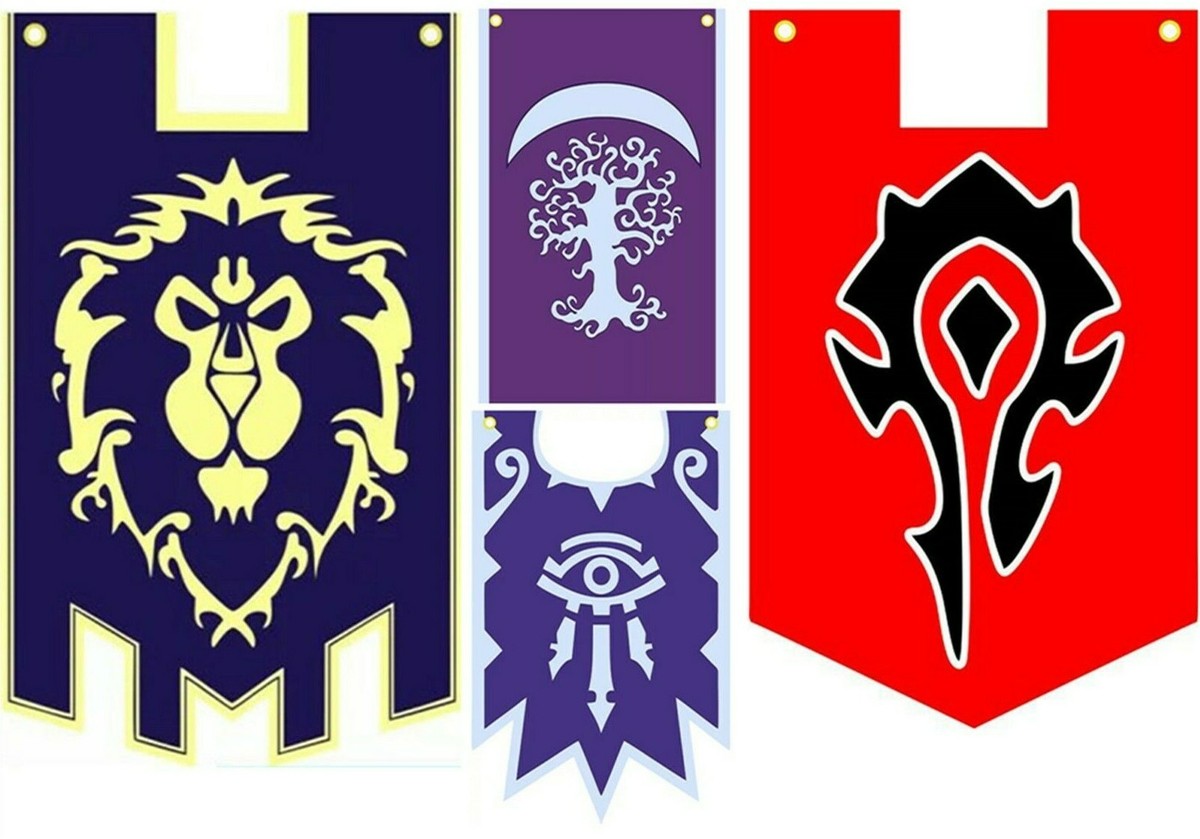 World Of Warcraft Alliance Banner Flag Of Stormwind City, World Of