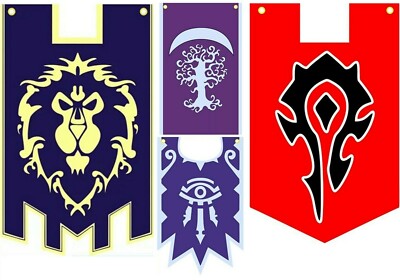 World Of Warcraft WOW Alliance Horde House Banner Flag Home Wall ...
