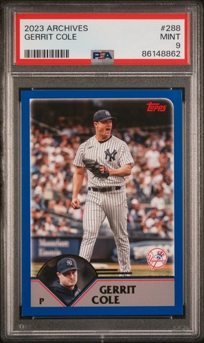 2023 Topps Archives Baseball Gerrit Cole Card #288 PSA Mint 9 | eBay