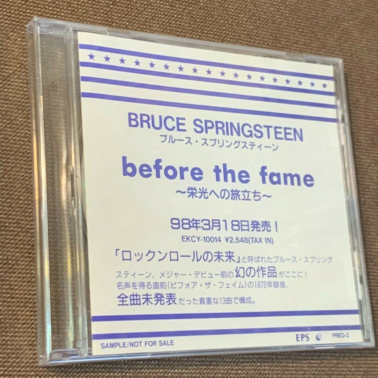 Sealed Promo-only BRUCE SPRINGSTEEN Before The Fame JAPAN CD PRED-2 ...