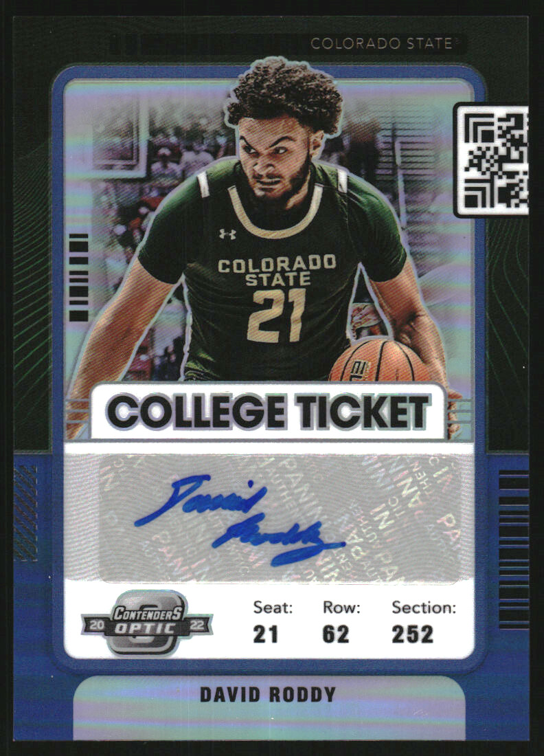 2022-23 Panini Chronicles Draft Picks - Contenders Optic College Ticket ...