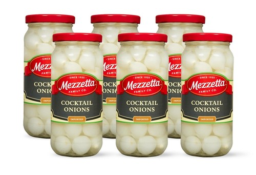Mezzetta Cocktail Onions Pearl Onions 16 oz Jars Pack of 6 Gluten Free ...