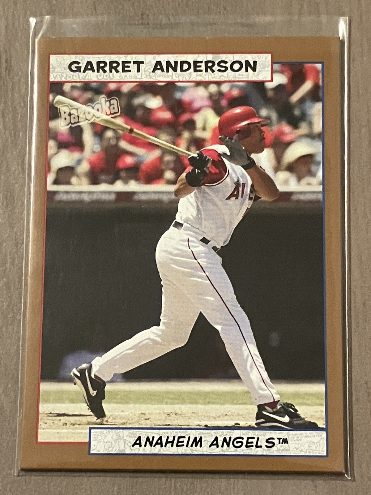 Garret Anderson 2005 Topps Bazooka GOLD Variation SP Parallel Card ...