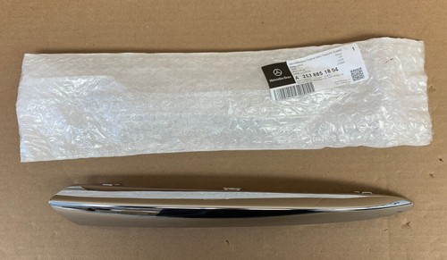 19 20 Mercedes GLC 300 Front Left Outer Lower Bumper Chrome Trim ...