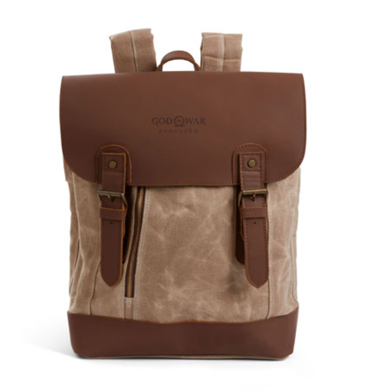 God of War Ragnarok Jotnar Leather Backpack Bag Figure Cotton Canvas ...