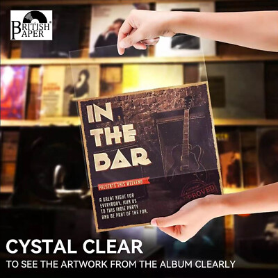 12 inch Outer Record Blake Sleeves Clear Plastic Polythene Vinyl LP ...