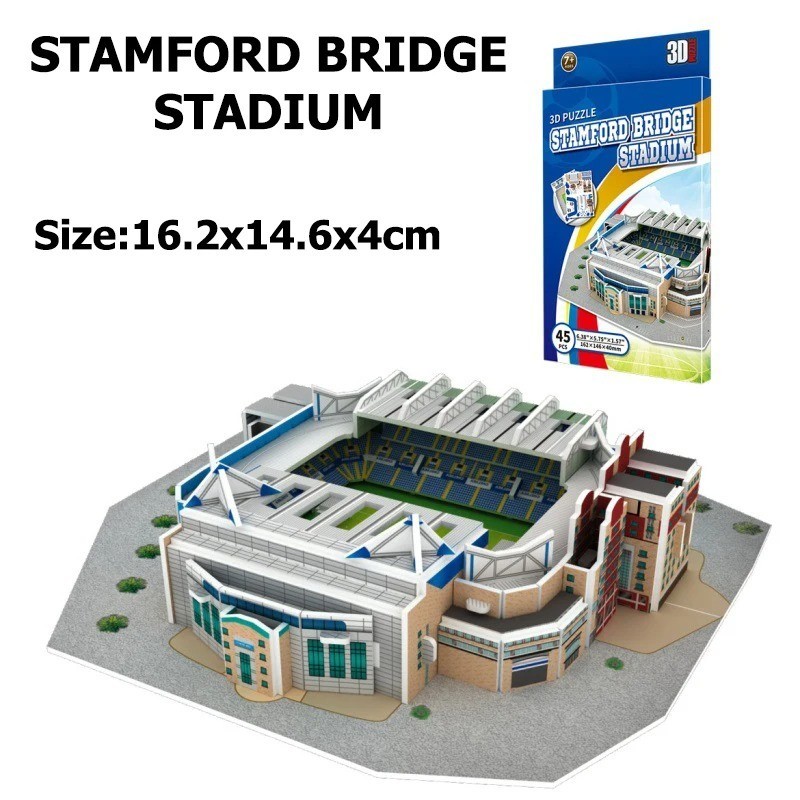 Football Stadiums 3D Models Miniature Puzzle DIY Premiership Football ...