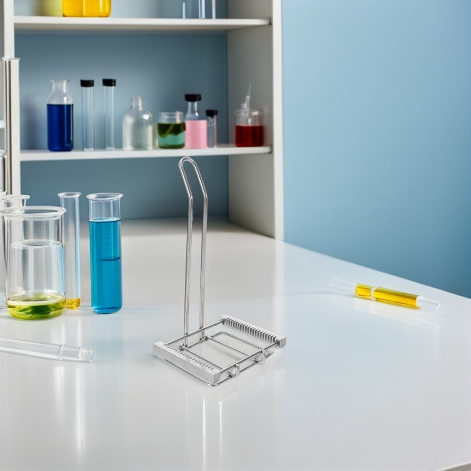 Laboratory Slide Rack Microscope Slides with Handle Metal Holder | eBay ...