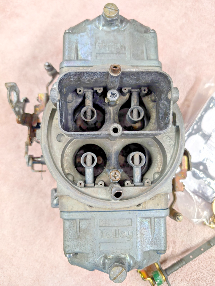Holley 4778-4 Double Pumper 700cfm Cheater Race Stealth Carburetor Rat ...