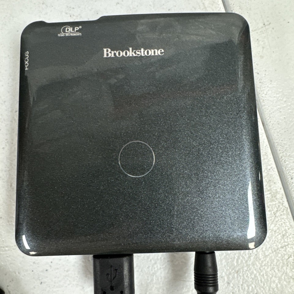 Brookstone Mini Pocket Projector USB - Gray - Good Condition | eBay